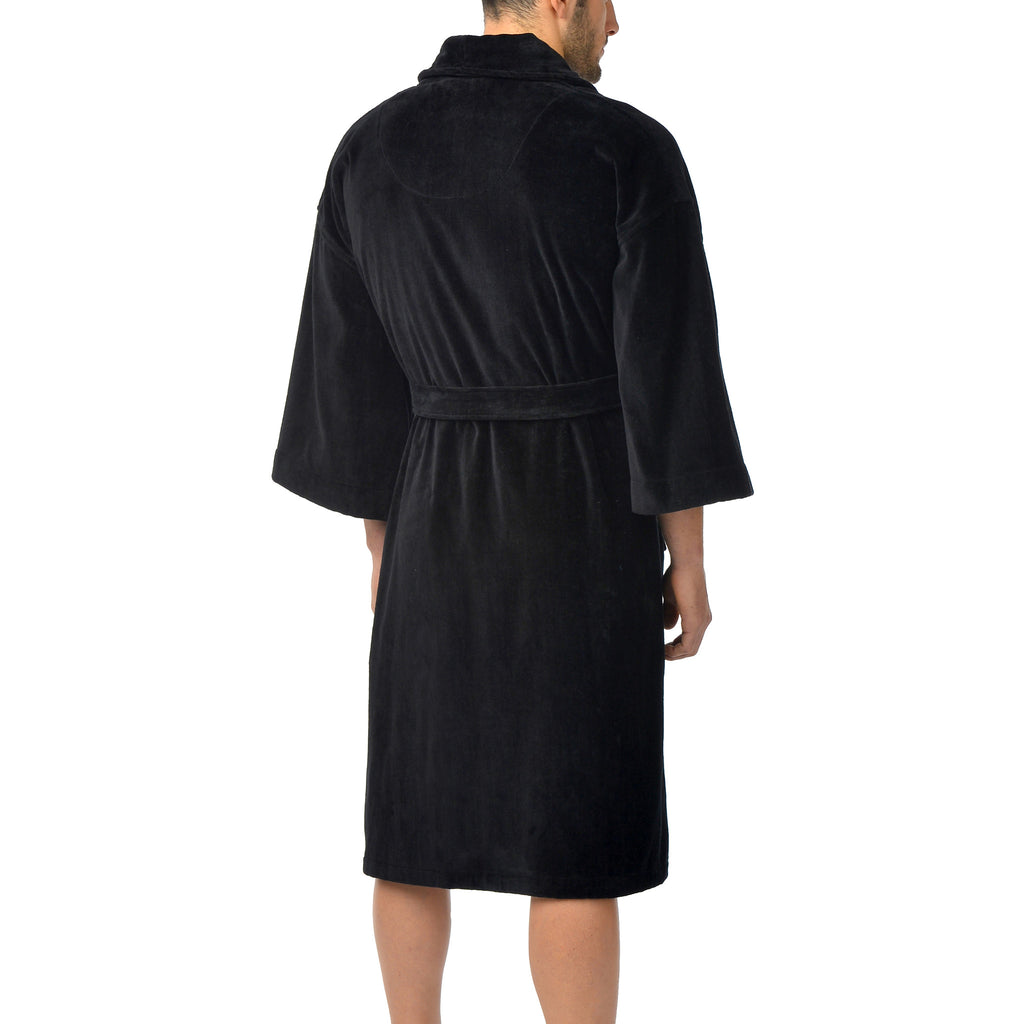 Solid Terry Velour Shawl Robe – Majestic International